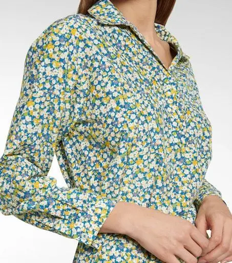 A.p.c. Melissa Floral Silk And Cotton Minidress