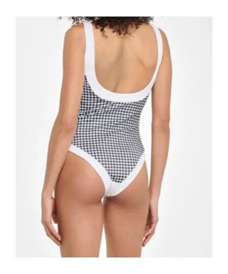 Caroline Constas Plaid Swimsuit
