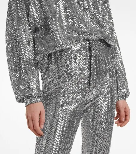 Isabel Marant Étoile Sequined High-rise Skinny Pants