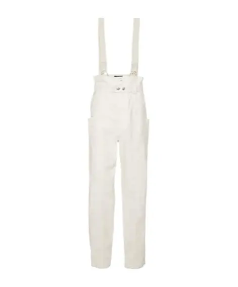Isabel Marant Étoile Linen And Cotton Suspender Pants - White