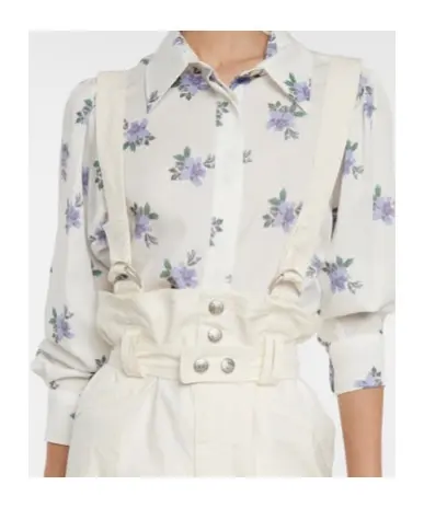 Isabel Marant Étoile Linen And Cotton Suspender Pants