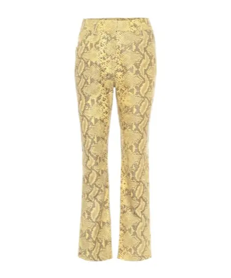 COMMON LEISURE High-rise Straight Leather Pants