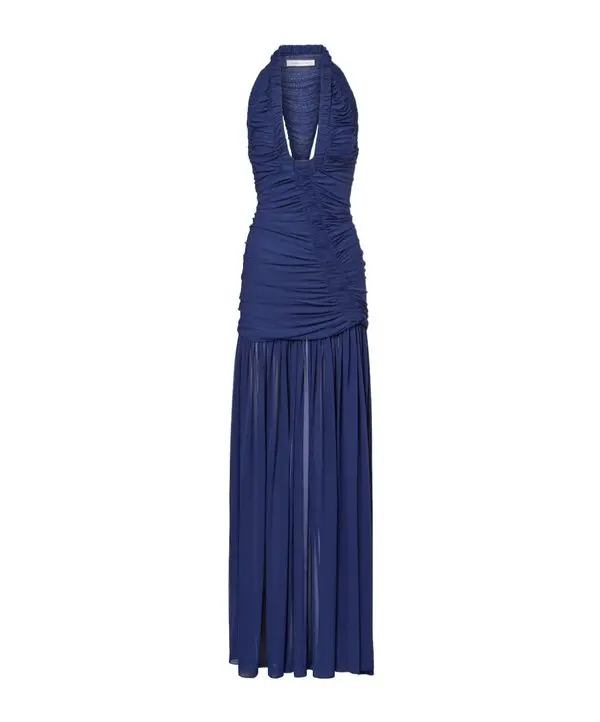 Christopher Esber Orion Ruched Halterneck Gown