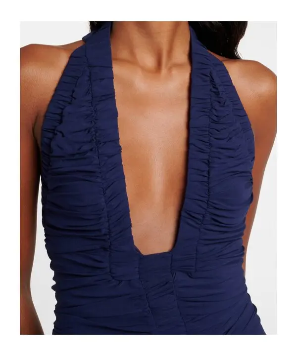Christopher Esber Orion Ruched Halterneck Gown