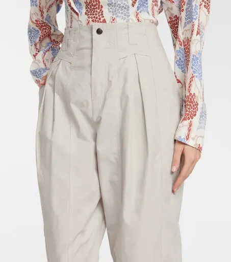 Isabel Marant Étoile High-rise Slim Cotton Pants