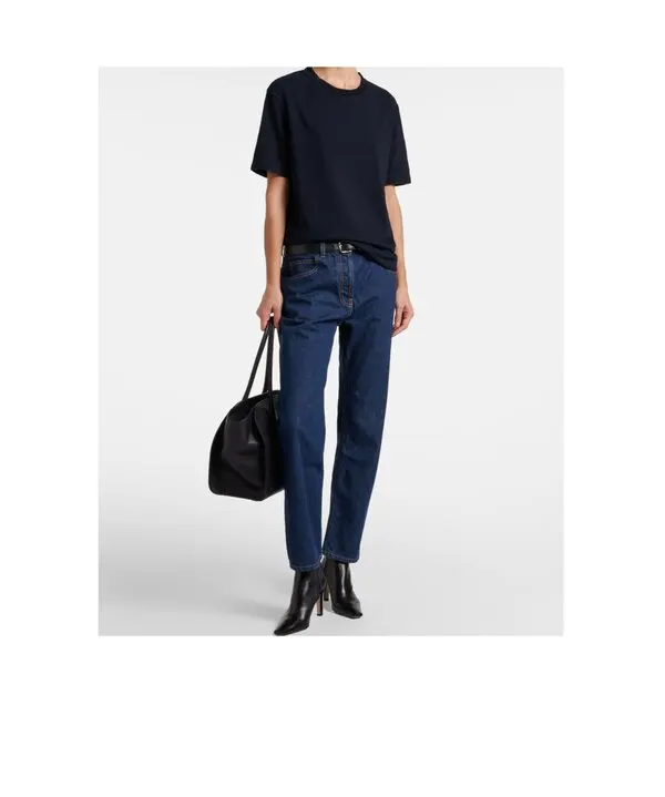 THE ROW Carla 80 Leather Ankle Boots