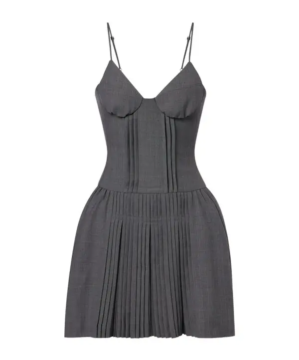 SHUSHU/TONG Pleated Minidress