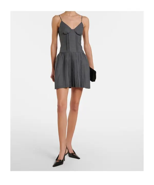 SHUSHU/TONG Pleated Minidress