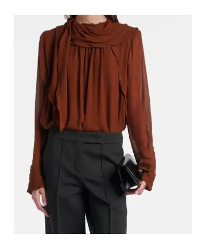 Dorothee Schumacher Sheer Twist Georgette Blouse