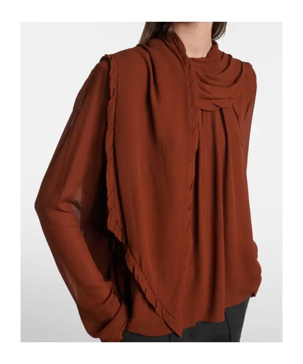 Dorothee Schumacher Sheer Twist Georgette Blouse