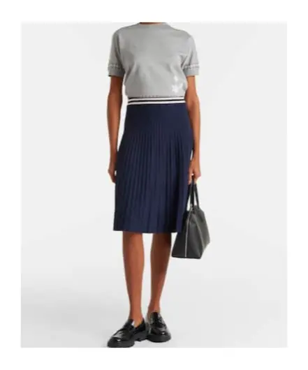 Thom Browne Embroidered Cotton Jersey T-shirt