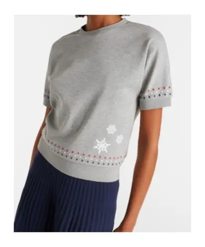 Thom Browne Embroidered Cotton Jersey T-shirt