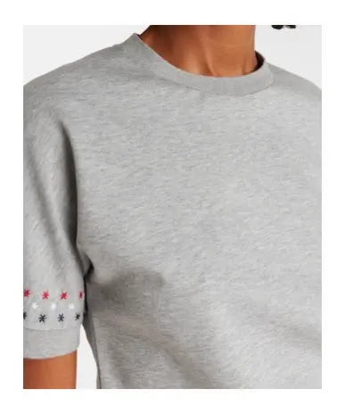 Thom Browne Embroidered Cotton Jersey T-shirt