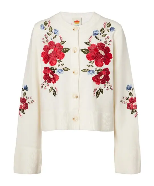 Farm Rio Crew Neck Long-sleeved Sweater