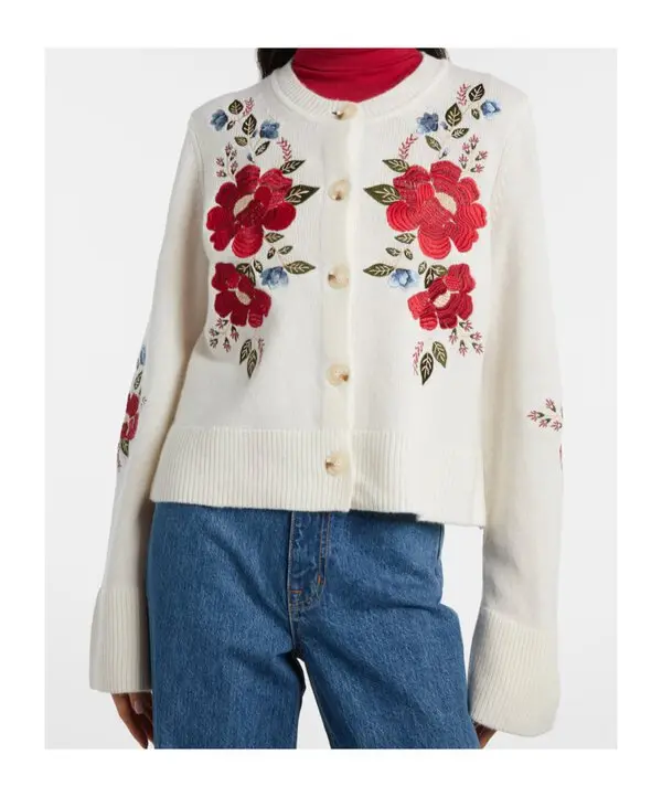 Farm Rio Crew Neck Long-sleeved Sweater