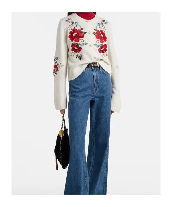 Farm Rio Crew Neck Long-sleeved Sweater