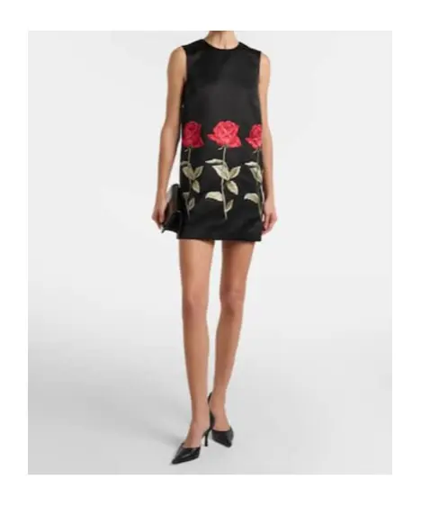 LEO Yvonne Floral Embroidered Minidress