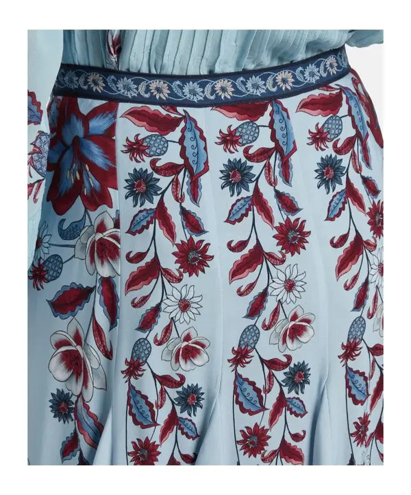 Farm Rio Marcelle Pleated Maxi Skirt