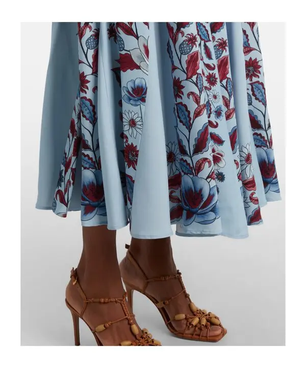 Farm Rio Marcelle Pleated Maxi Skirt