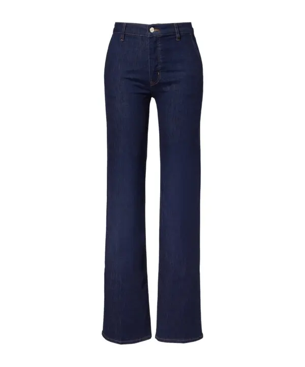 FRAME High-waisted Straight Leg Jeans