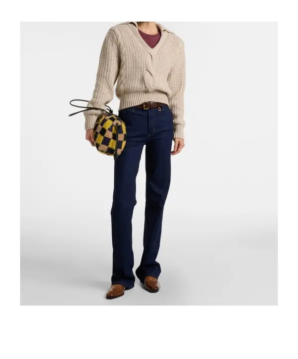 FRAME High-waisted Straight Leg Jeans