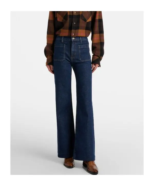 FRAME Refined High-rise Wide-leg Jeans