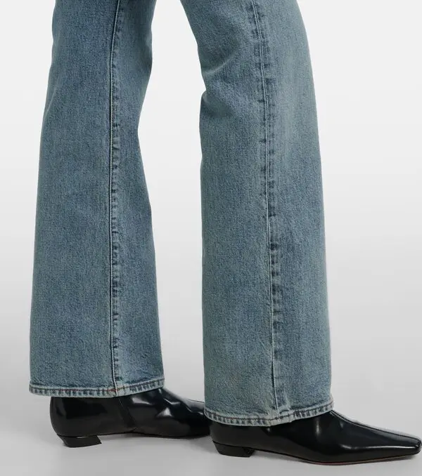 FRAME Le Pixie Low-rise Flared Jeans