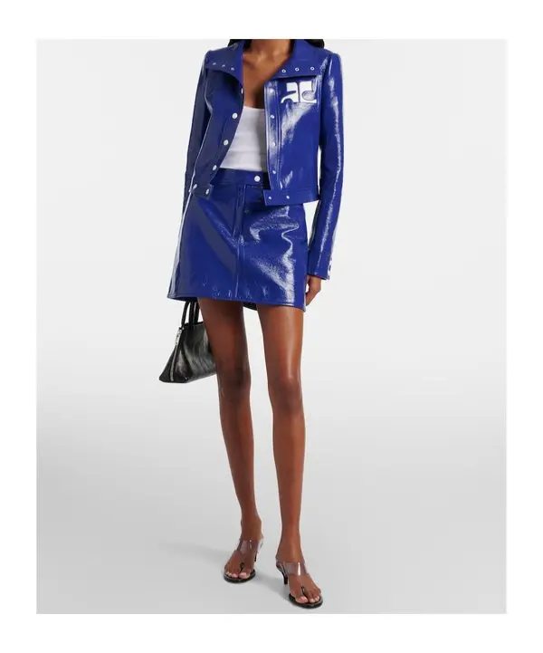 COURREGES Logo Miniskirt