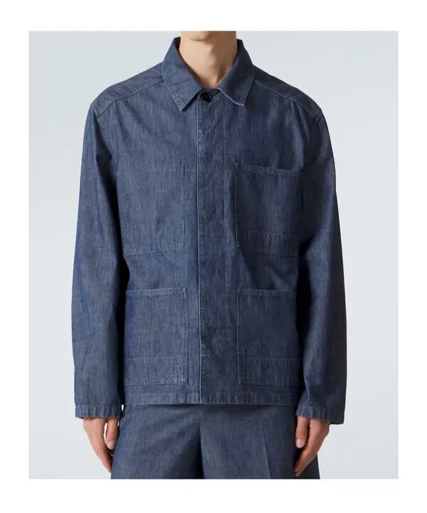 JIL SANDER Cotton Chambray Overshirt