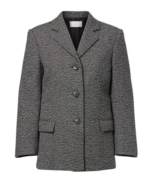 THE ROW Eudora Cashmere And Wool Blazer - Black