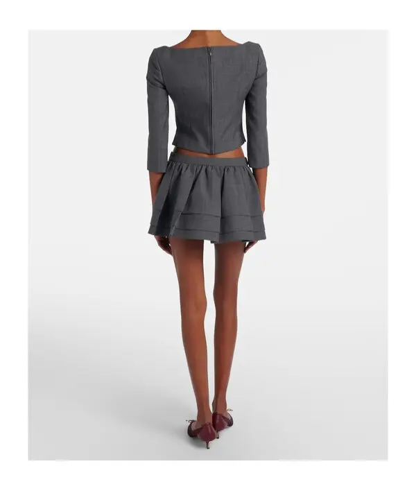 SHUSHU/TONG Gathered Miniskirt