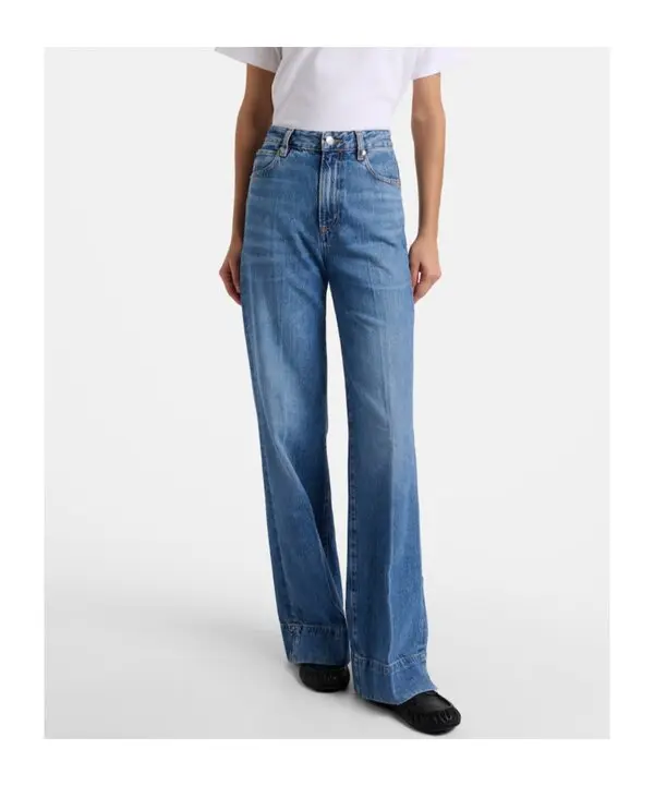 FRAME Slice High-rise Flared Jeans