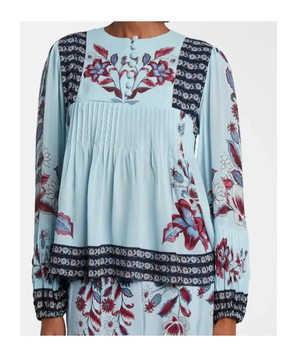 Farm Rio Crew Neck Long-sleeved Shirt