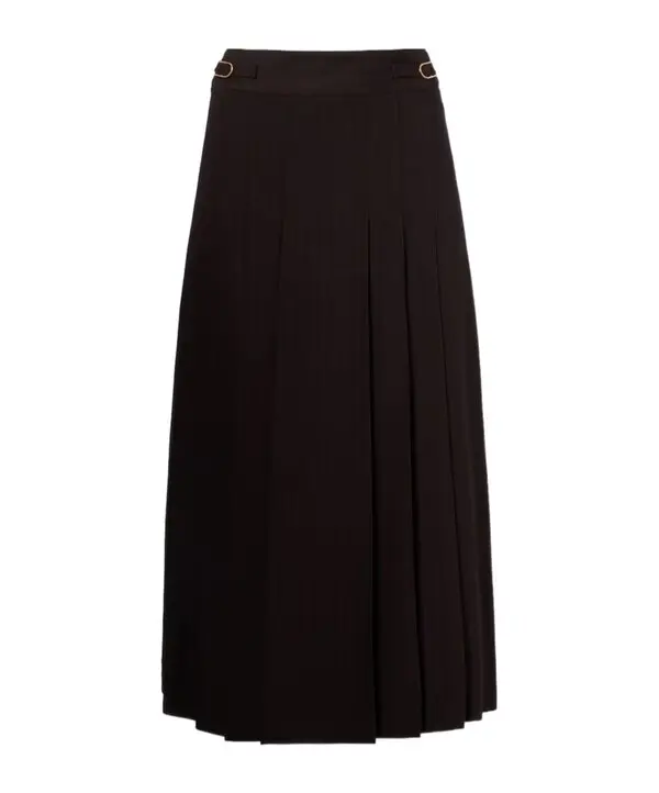 Gabriela Hearst Pleated Midi Skirt
