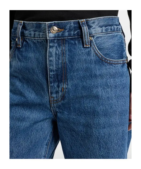 FRAME Bubble Mid-rise Barrel-leg Jeans