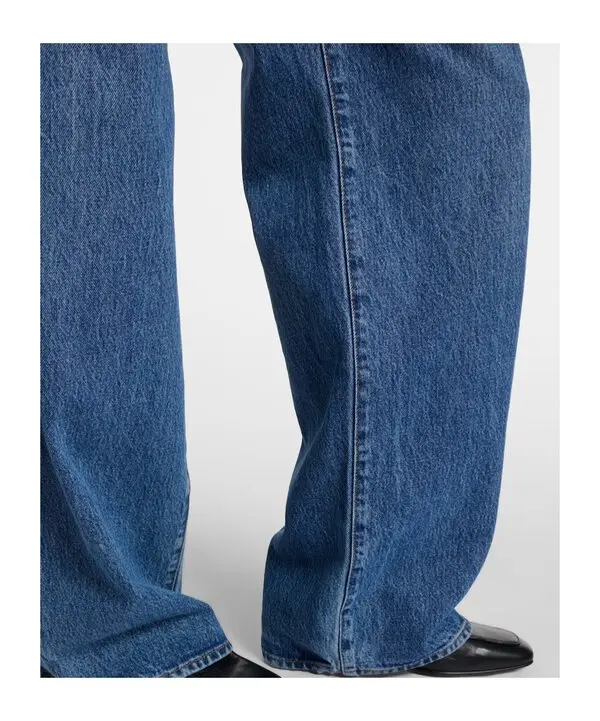 FRAME Bubble Mid-rise Barrel-leg Jeans