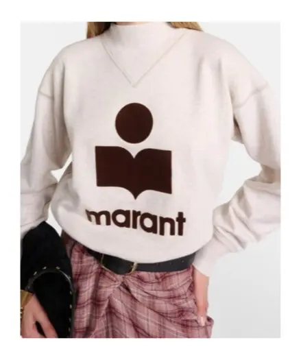 Isabel Marant Étoile Moby Logo Cotton-blend Sweatshirt
