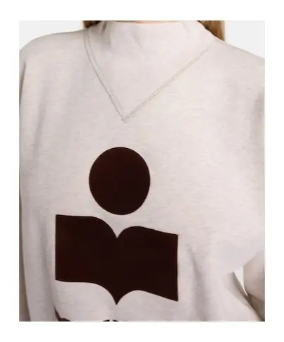 Isabel Marant Étoile Moby Logo Cotton-blend Sweatshirt