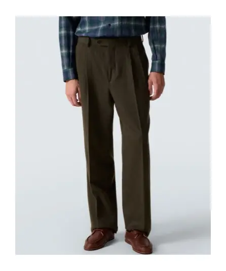 Auralee Camel Hair Flannel Straight Pants