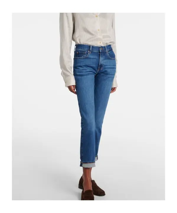 7 For All Mankind Kimmie Straight Slim Jeans