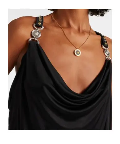 Versace Embellished Jersey Gown