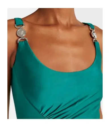 Versace Gathered Jersey Cocktail Dress