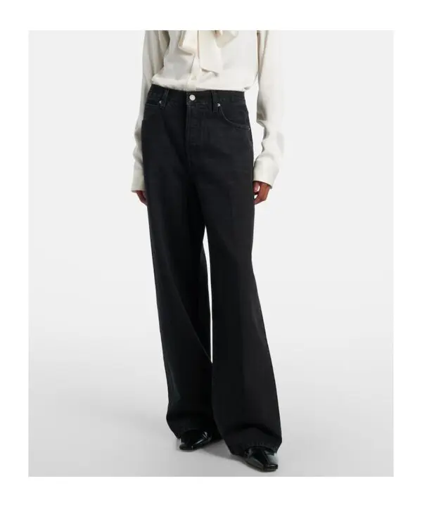 FRAME The Collegiate Mid-rise Wide-leg Jeans