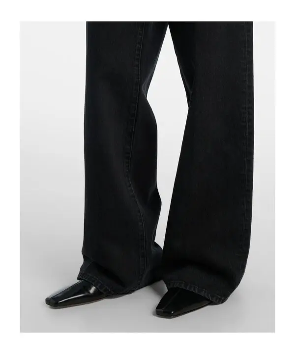 FRAME The Collegiate Mid-rise Wide-leg Jeans