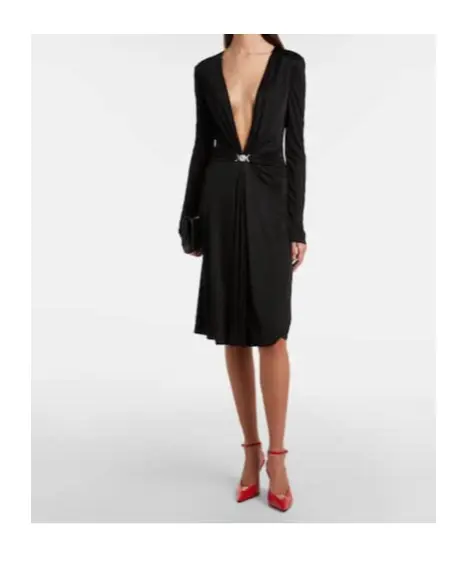 Versace Medusa Jersey Midi Dress