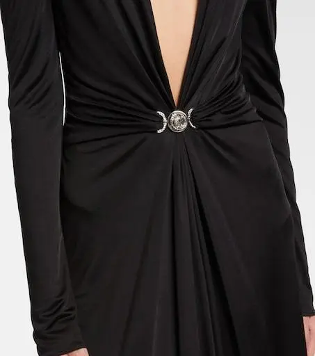 Versace Medusa Jersey Midi Dress