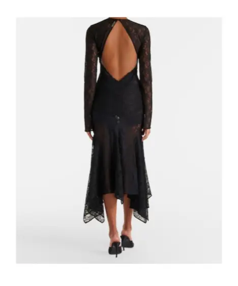 Attico Floral Lace Cocktail Dress