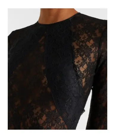 Attico Floral Lace Cocktail Dress