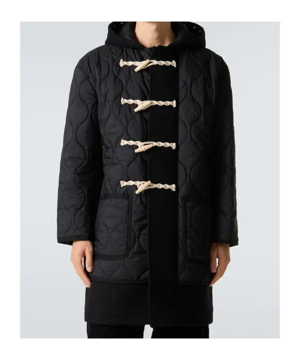 Comme Des Garçons Quilted Wool Duffel Coat