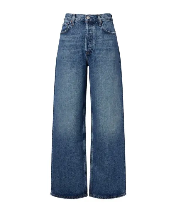 AGOLDE Low Slung Baggy Wide-leg Jeans - Blue